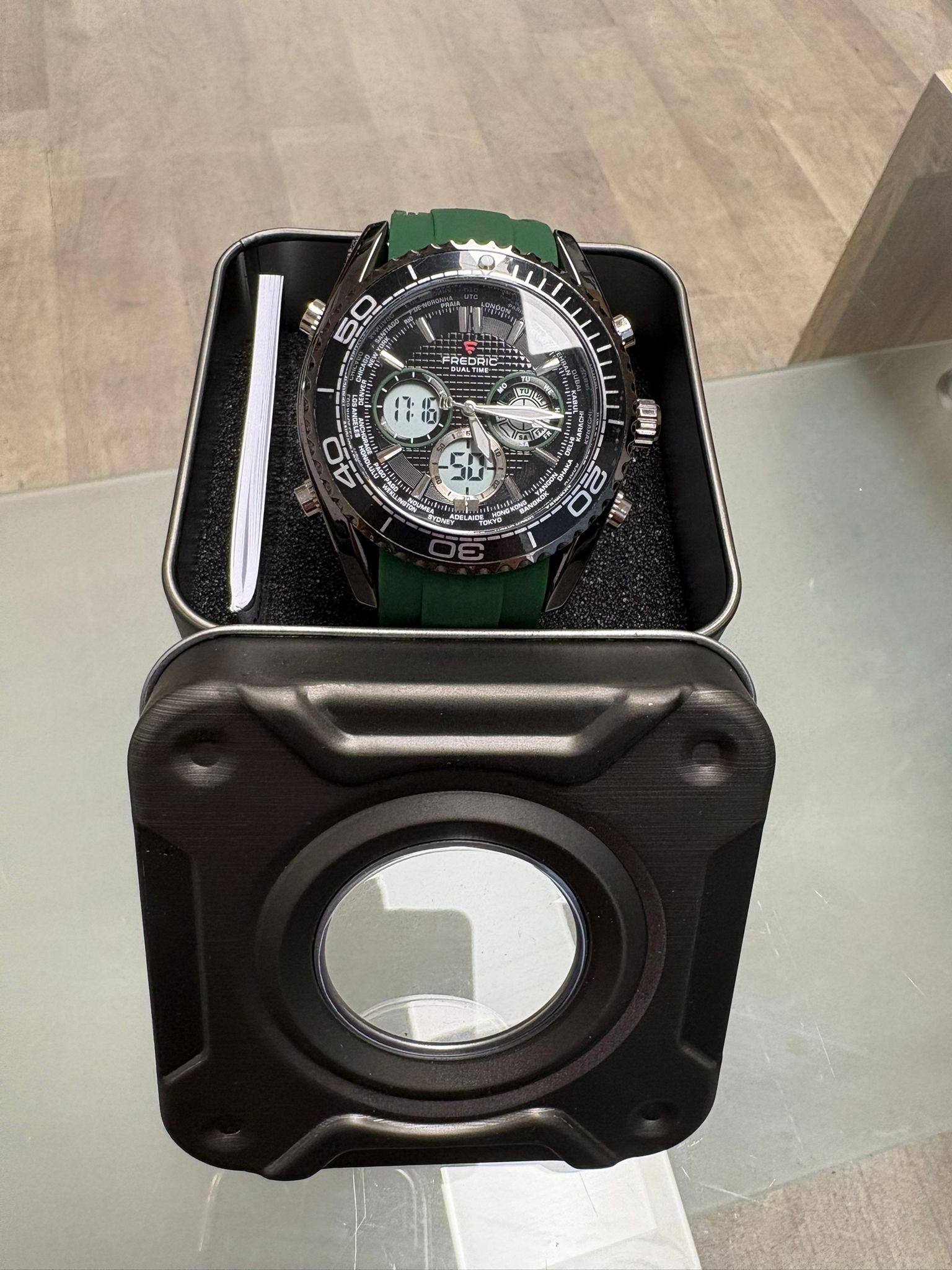 FREDRIC Dual Time Sport Watch Analog × Digital - Yasmin Food